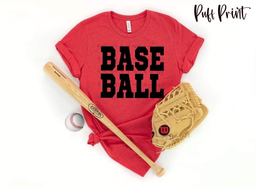 Baseball PUFF SCREEN – Sassy Sublimation & Screen Prints