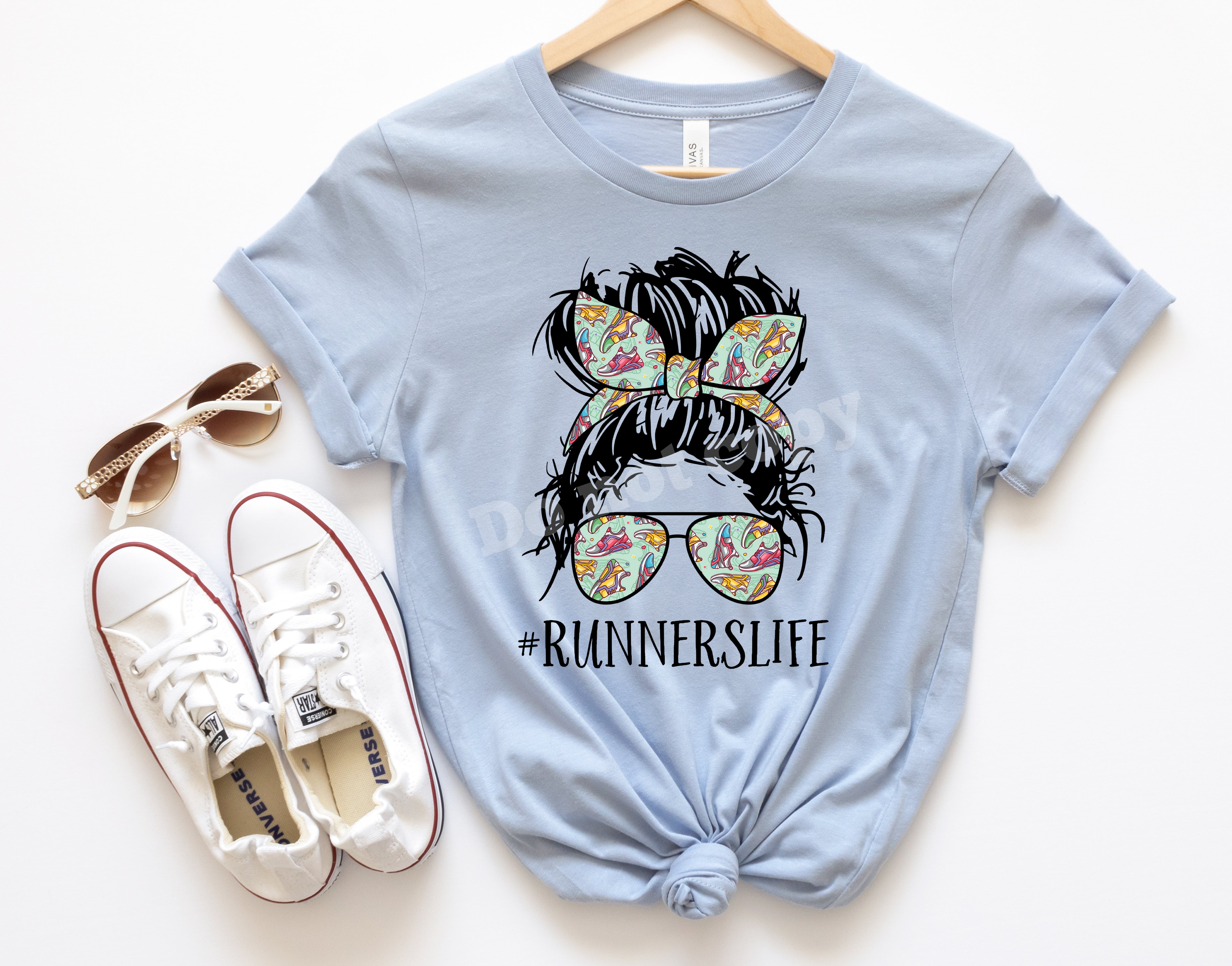 Runners Life Messy Bun TRANSFER – Sassy Sublimation & Screen Prints