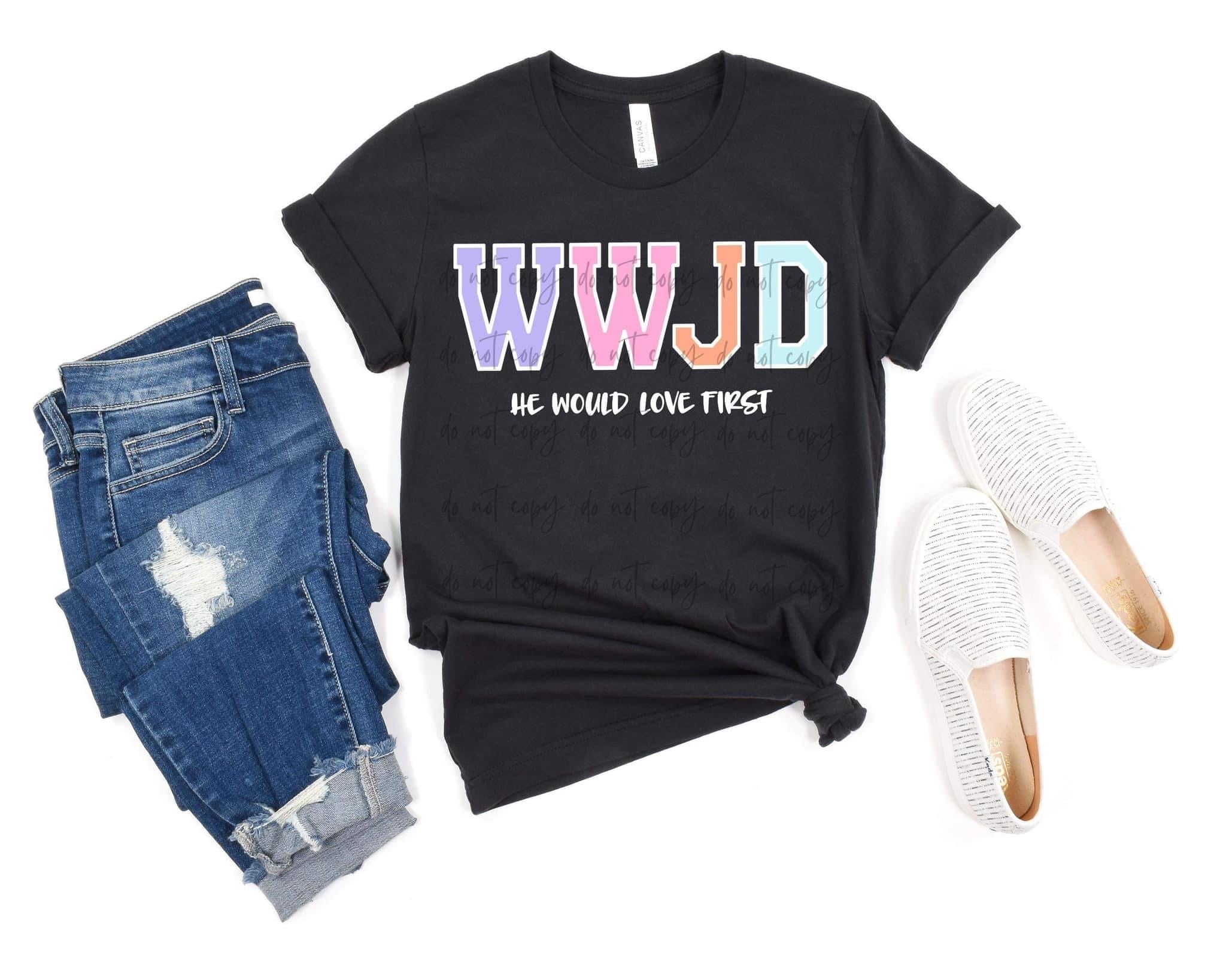 WWJD TRANSFER – Sassy Sublimation & Screen Prints