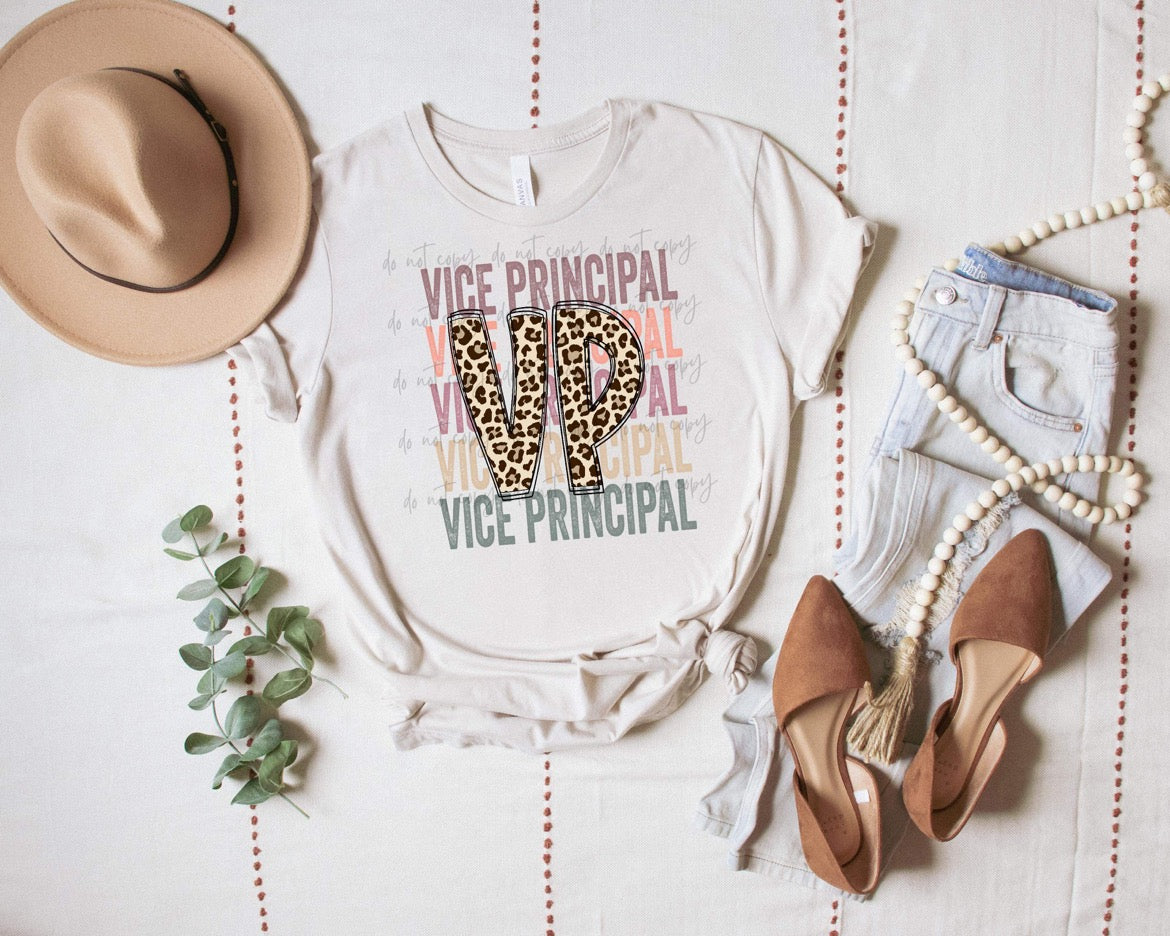 Pastel Stacked VP Vice Principal TRANSFER – Sassy Sublimation & Screen ...