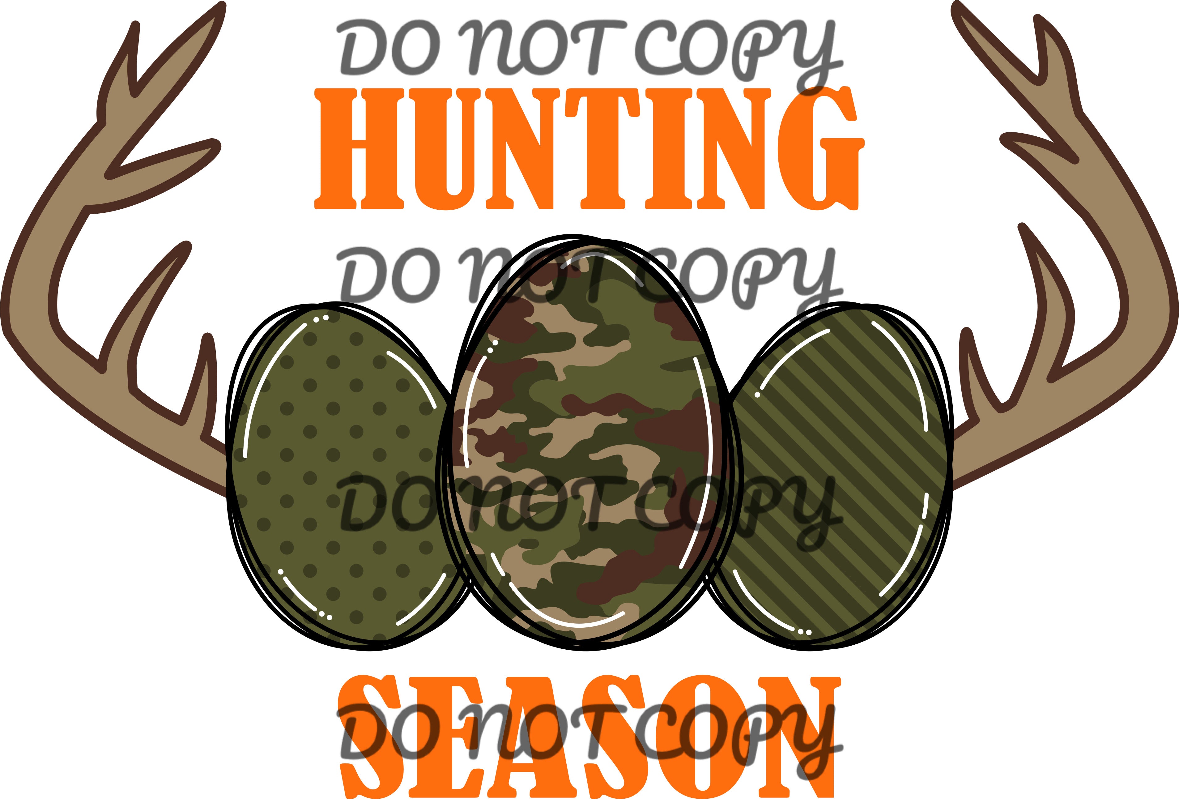 Hunting Season Eggs Sublimation Transfer – Sassy Sublimation & Screen ...
