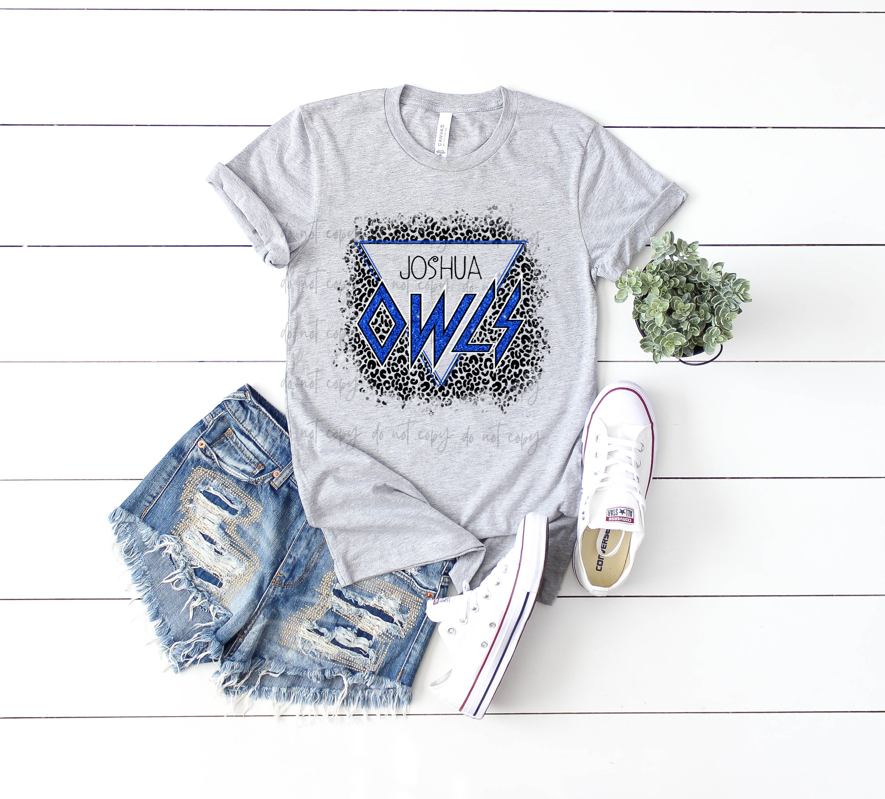 Joshua Owls Black Leopard Triangle TRANSFER – Sassy Sublimation ...