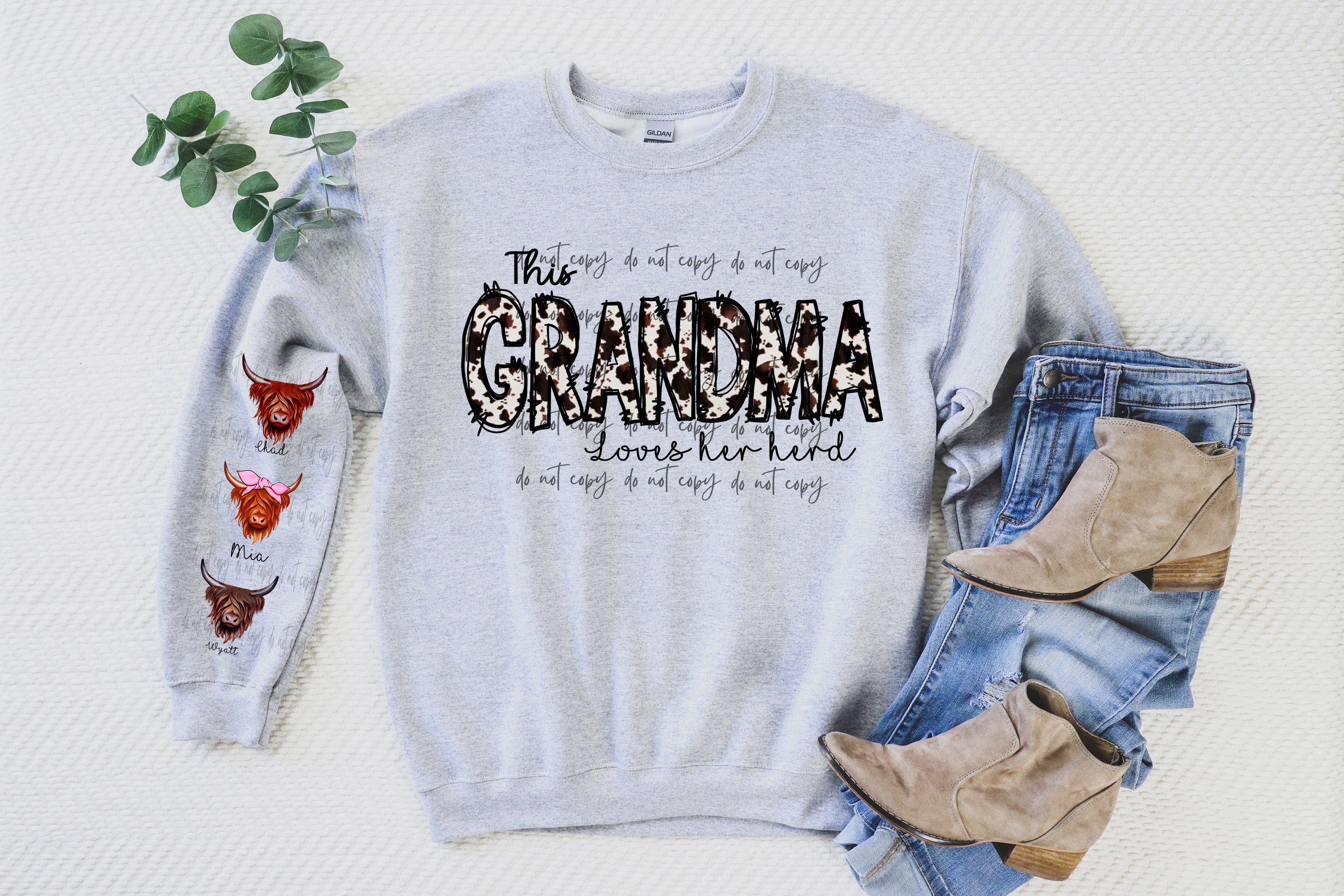 This Grandma Loves Her Herd CUSTOMIZED DTF TRANSFER – Sassy Sublimation ...